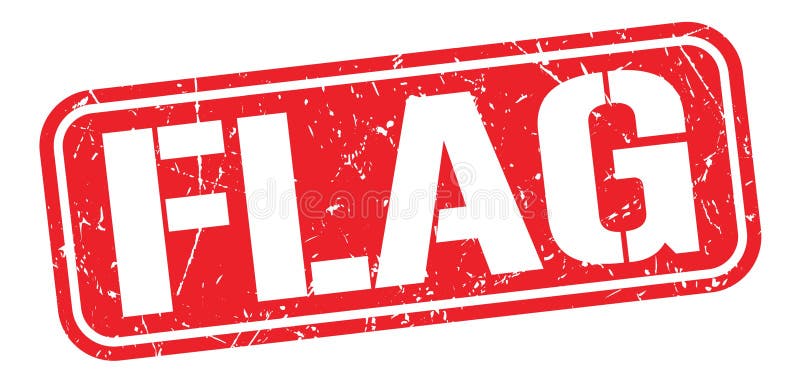 FLAG Text Written on Red Stamp Sign Stock Illustration - Illustration ...