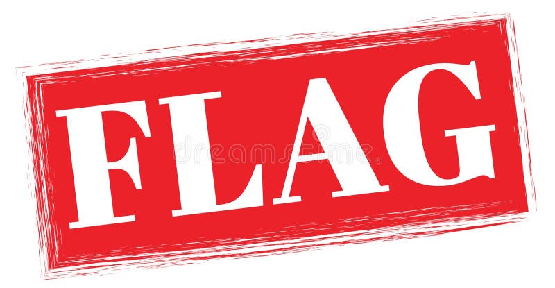 FLAG Text Written on Red Stamp Sign Stock Illustration - Illustration ...