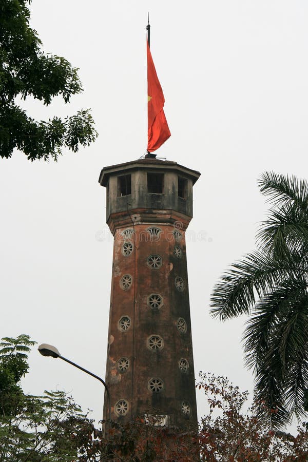 Flag Tower in Hanoi (vietnam) Stock Photo - Image of architecture ...