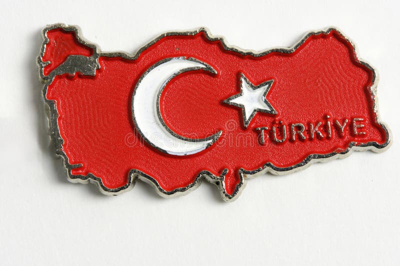 Flag Turkey in Form Territorial Map. Stock Photo - Image of culture ...