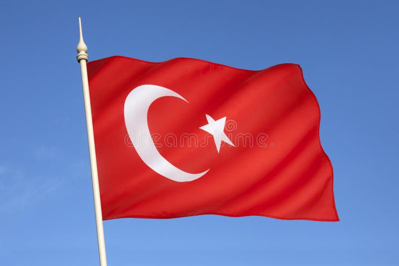 Flag of Turkey stock image. Image of crescent, star, emblem - 35128613