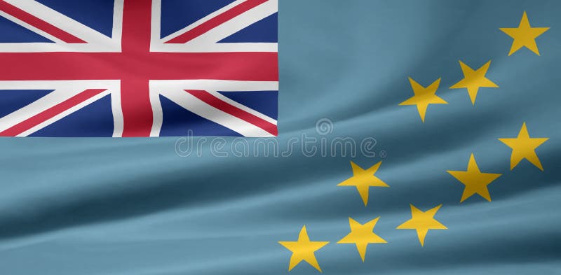 Flag of Tuvalu stock illustration. Illustration of polynesia - 6892316