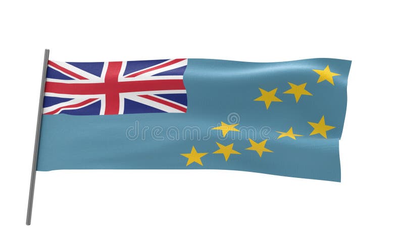 Flag of Tuvalu stock image. Image of waving, travel - 154042315
