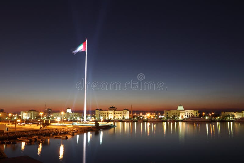 Flag of United Arab Emirates Stock Image - Image of emirates, deira ...