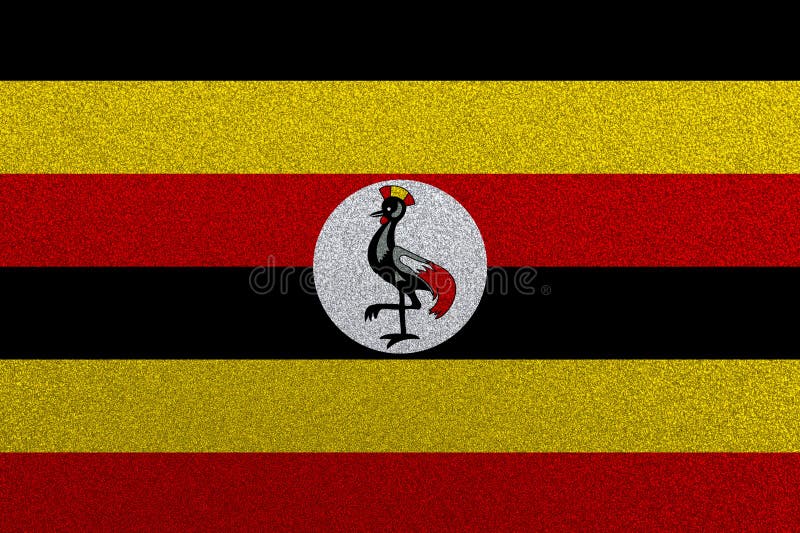 Flag of Uganda, Uganda Flag, National Symbol of Uganda Country. Fabric ...