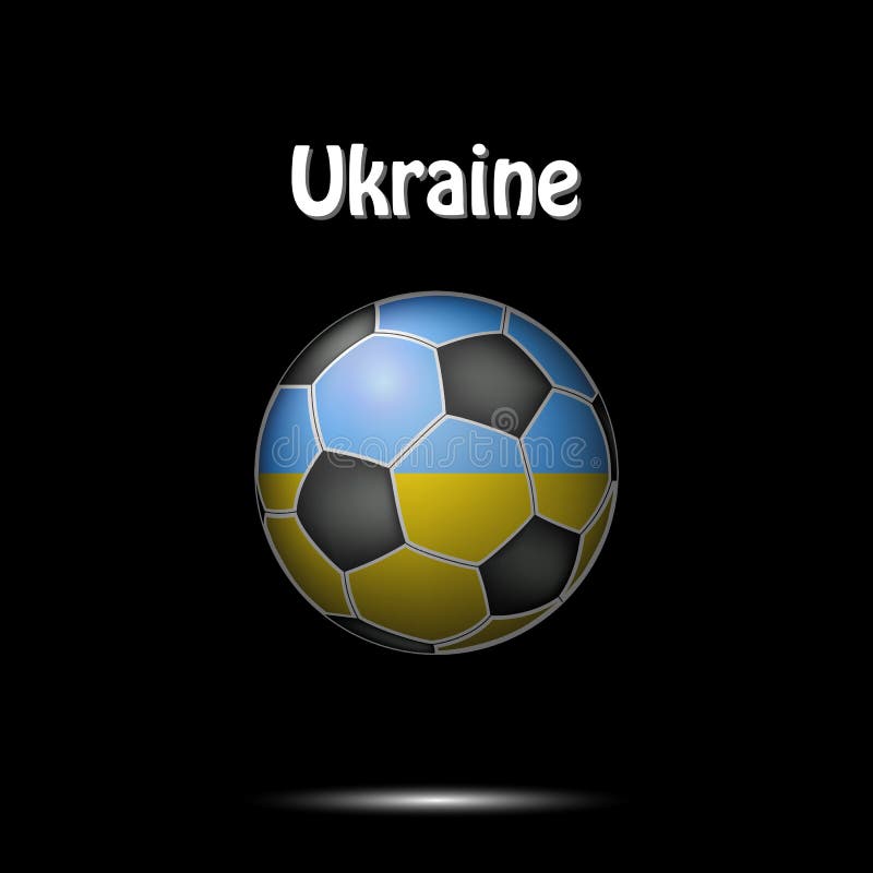 Flag of Ukraine in the Form of a Soccer Ball Stock Vector ...