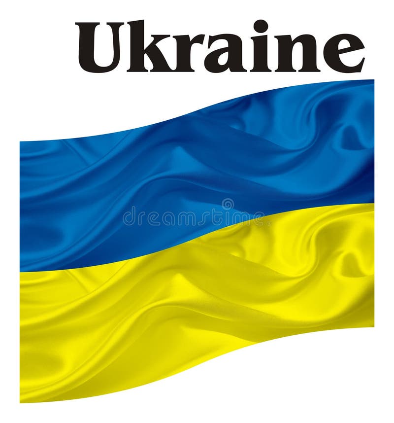 Flag of Ukraine and signs stock illustration. Illustration of flag ...