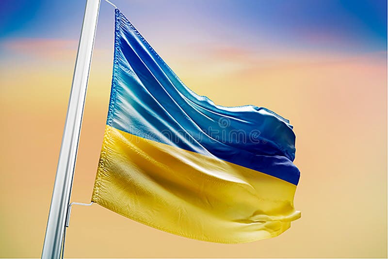 Flag. Ukraine. Waving Flag of Ukraine Stock Photo - Image of patriotism ...