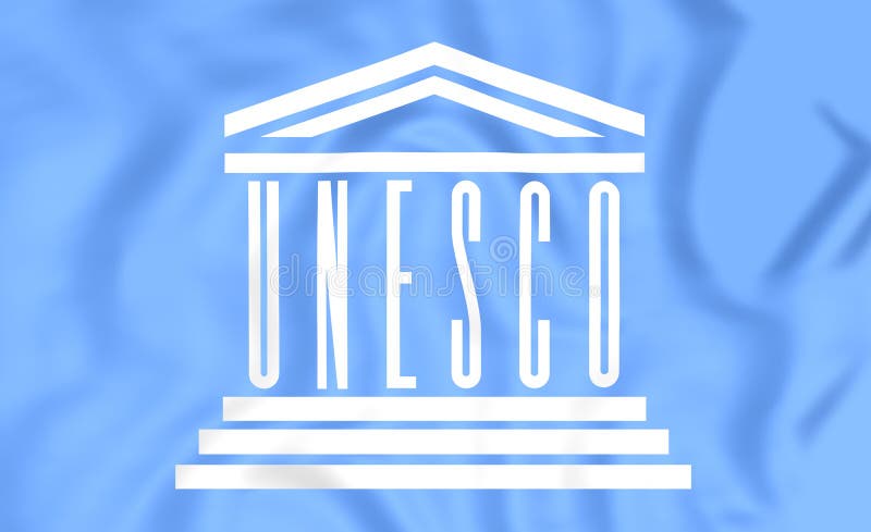 Flag of UNESCO editorial photography. Illustration of arms - 86165712