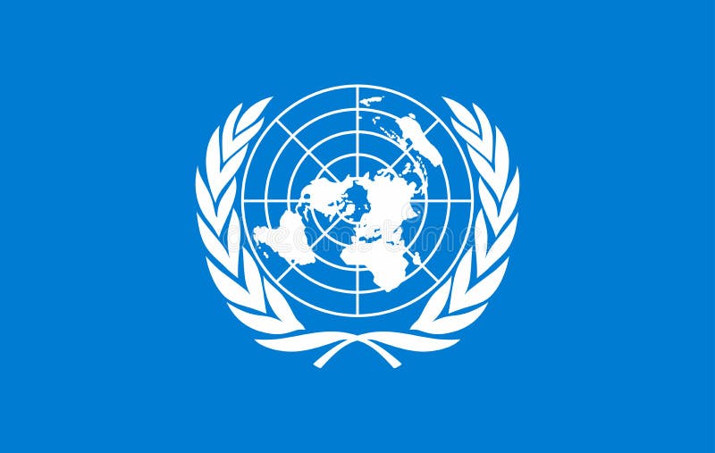Flag of the United Nations editorial photo. Illustration of pattern ...