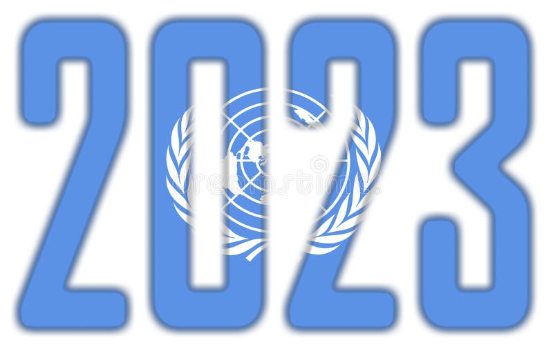 2023 - with the Flag of the United Nations Editorial Stock Image ...
