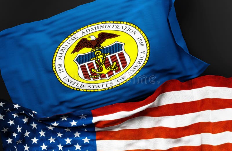 Flag of the United States Maritime Administration Stock Illustration ...