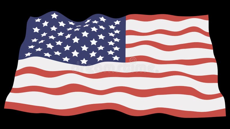 Flag of USA. American Flag Paper Design. Vector Illustration Stock ...