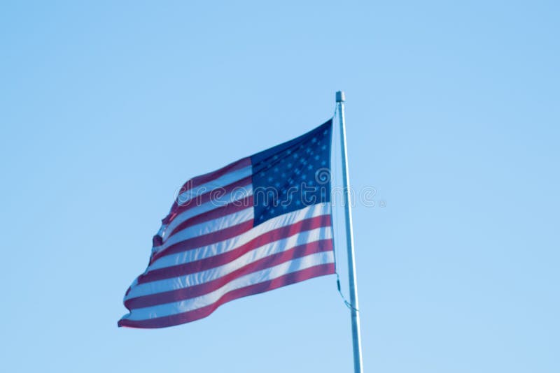 Flag stock photo. Image of flag, post, blue, wind - 95327066