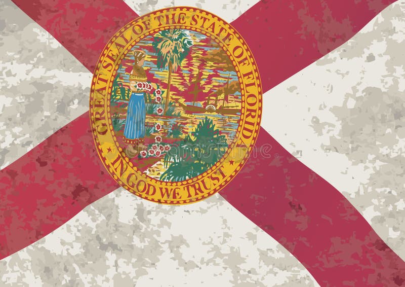 Florida State Grunge Flag Stock Illustrations 185 Florida State