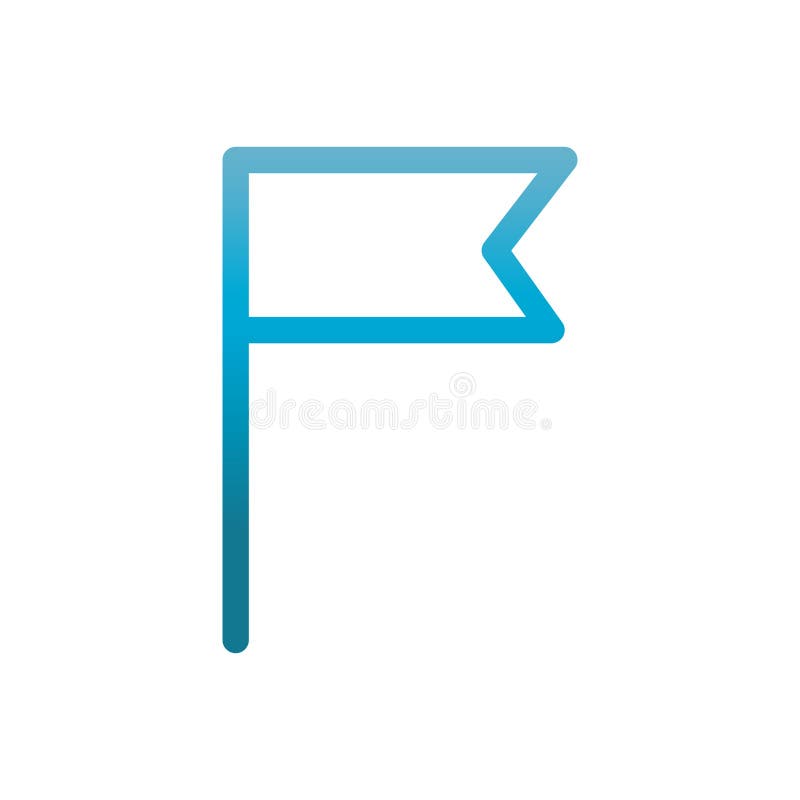 Flag User Interface Blue Gradient Stock Vector - Illustration of design ...