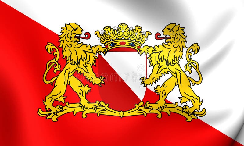Flag of Utrecht City, Netherlands. Stock Illustration - Illustration of ...