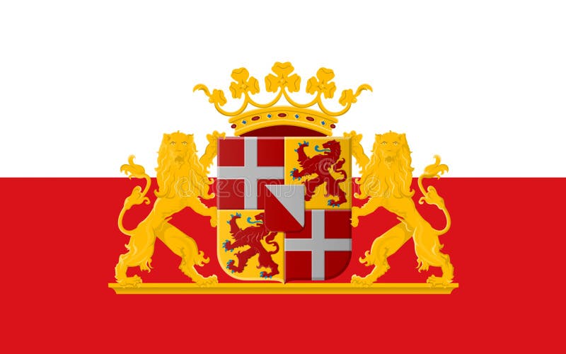 Flag of Utrecht - Netherlands Stock Illustration - Illustration of ...