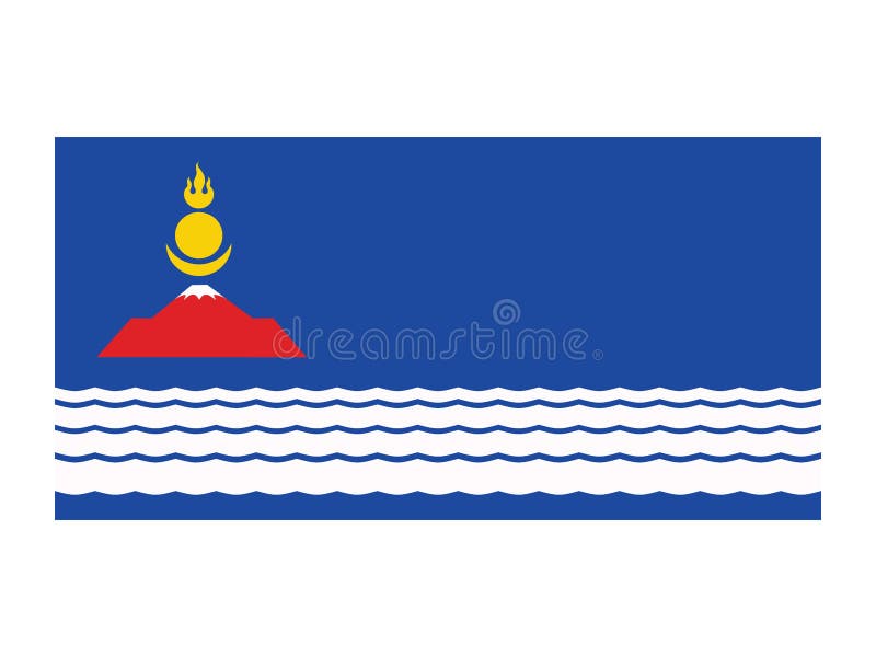 Flag of Uvs Province stock vector. Illustration of oceans - 193006816