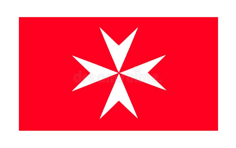 Valletta Malta Panorama Waterfront Outline Vector Sketch Stock Vector