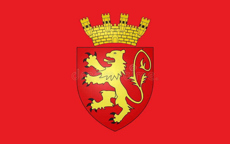 Flag of Valletta of Malta stock image. Image of banner - 131897655