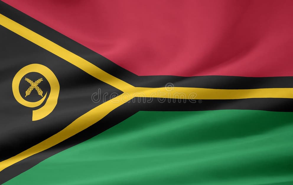 Flag of Vanuatu stock illustration. Illustration of symbol - 6892324