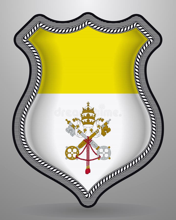 Flag of Vatican City. Festive Vertical Banner Stock Vector ...