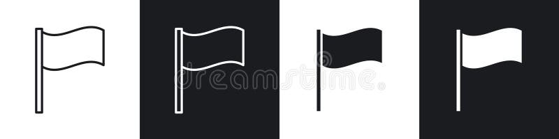 Flag vecor icon set stock vector. Illustration of black - 340622461