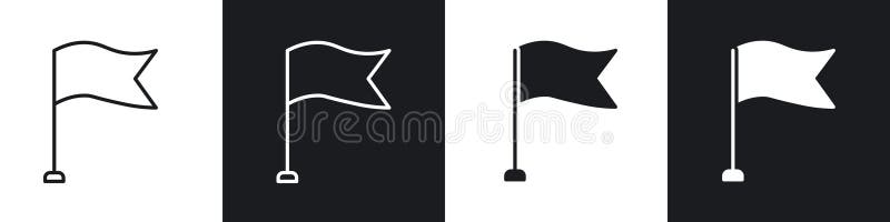 Flag vecor icon set stock vector. Illustration of pictogram - 340519214