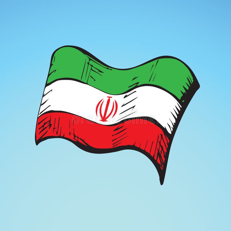 Flag. Vector drawing stock vector. Illustration of fabric - 111006347