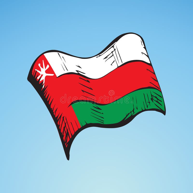 Flag. Vector drawing stock vector. Illustration of fabric - 111006445