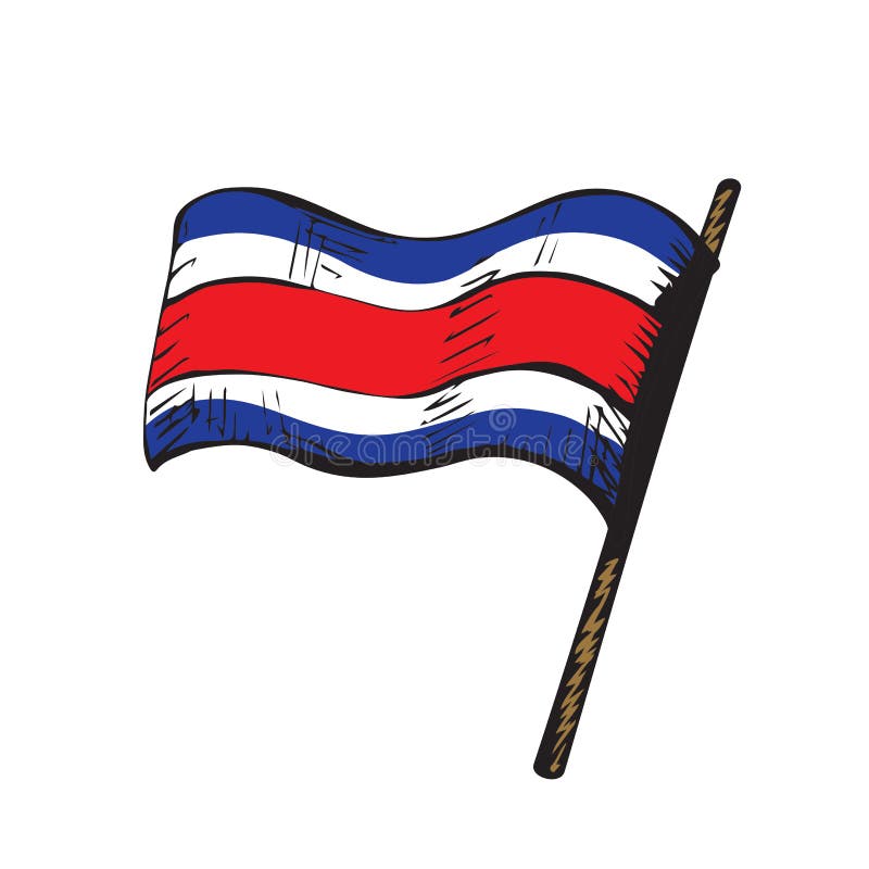 Costa Rican Flag Logo Stock Illustrations – 83 Costa Rican Flag Logo ...