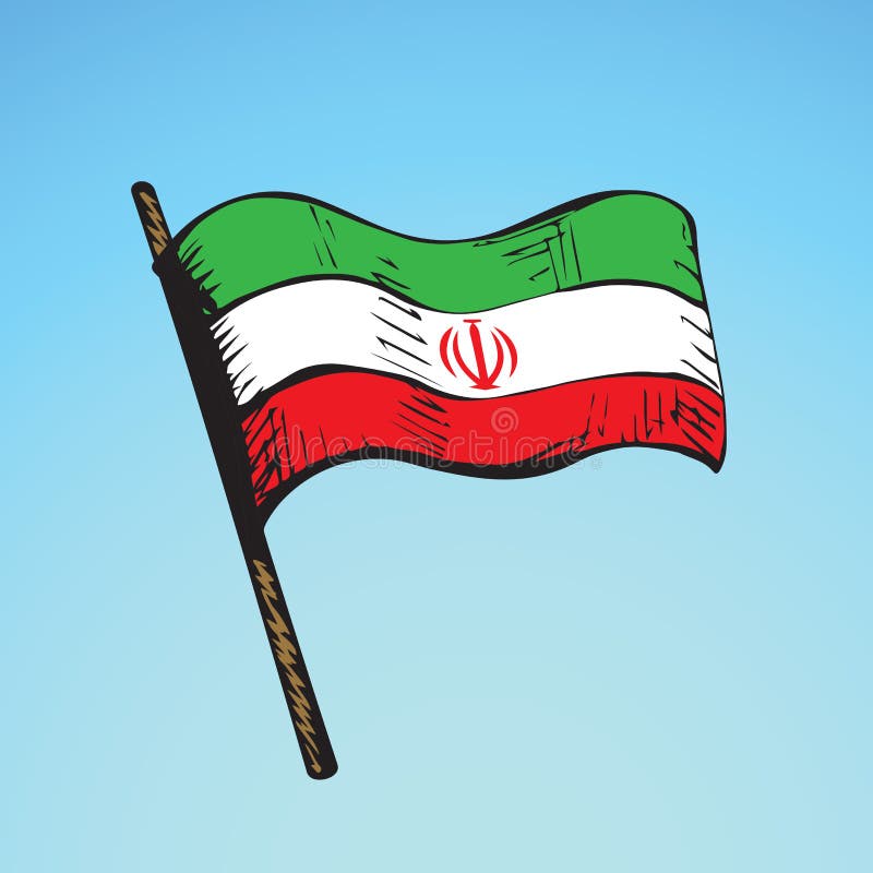 Flag. Vector drawing stock vector. Illustration of patriotic - 88748200