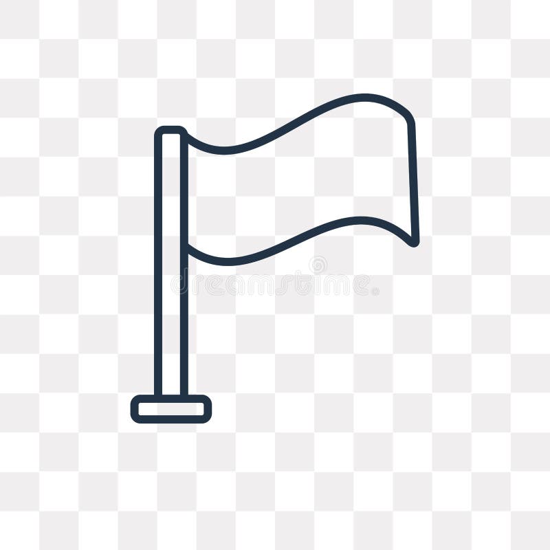 Flag Icon Vector Isolated on White Background, Flag Sign , Linear ...
