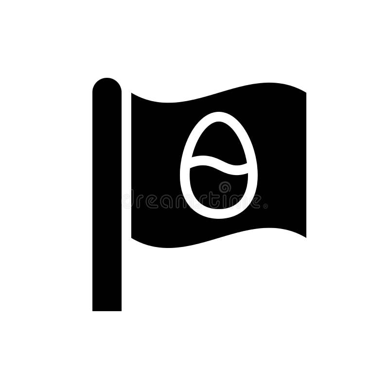 Flag Vector Illustration, Easter Solid Style Icon Stock Vector ...