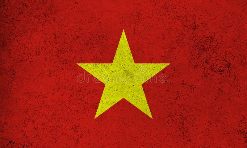 Flag Vietnam Grunge Texture Stock Illustration - Illustration of ...