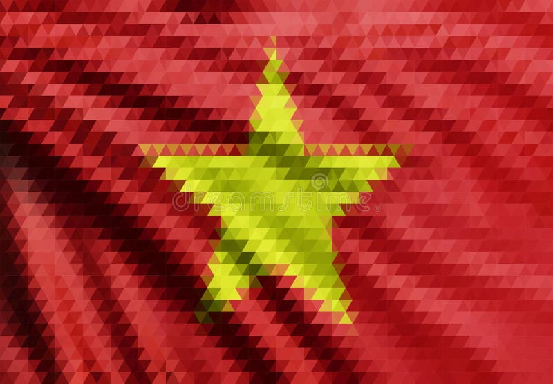 Vector Vietnam Flag with Pleats with Visible Satin Texture Stock Vector ...