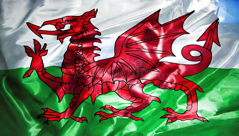 Flag of Wales stock illustration. Illustration of national - 300918633