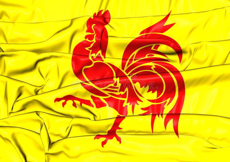 Flag of Wallonia stock illustration. Illustration of full - 113588269