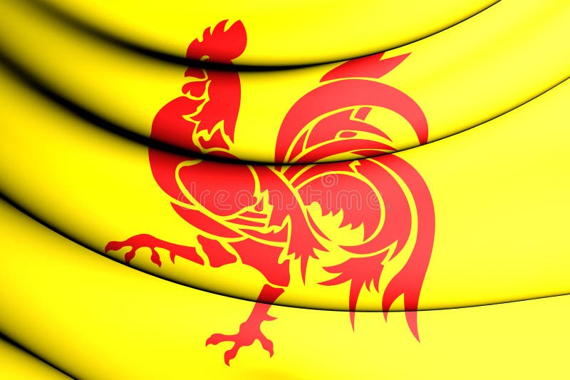 Flag of Wallonia stock illustration. Illustration of full - 113588269
