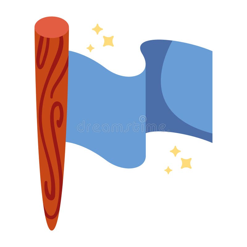 Flag waving video game stock vector. Illustration of pole - 275025132