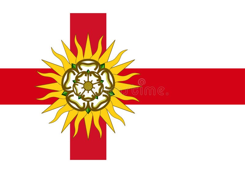 Flag of West Riding of Yorkshire Stock Illustration - Illustration of ...
