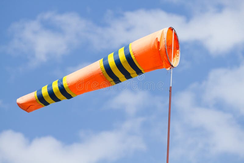 Windsock at airport stock image. Image of airport, airfield - 1096067