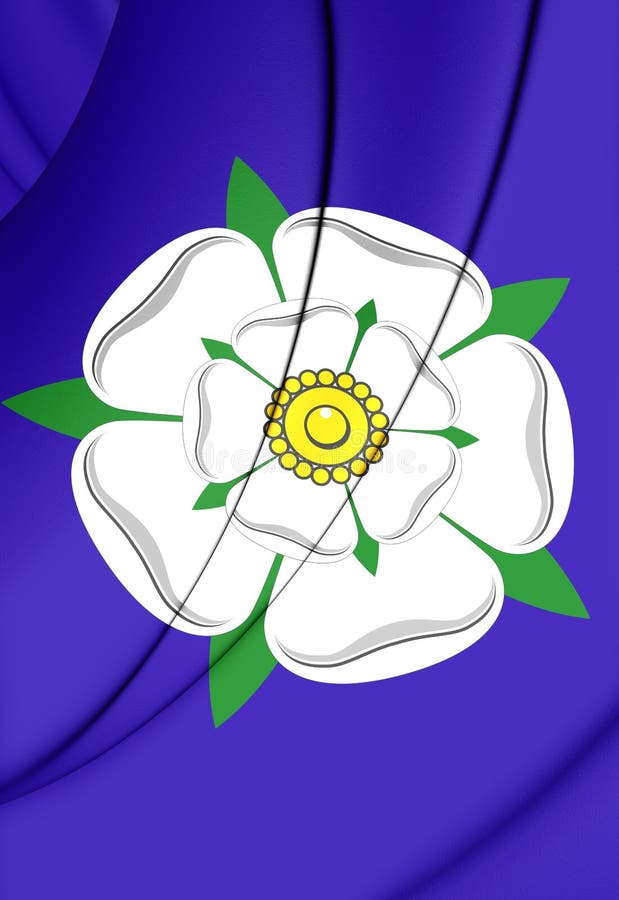 Flag of Yorkshire, England. Stock Illustration - Illustration of county ...