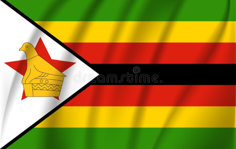 Republic Zimbabwe Flag Waving Stock Illustrations 226 Republic