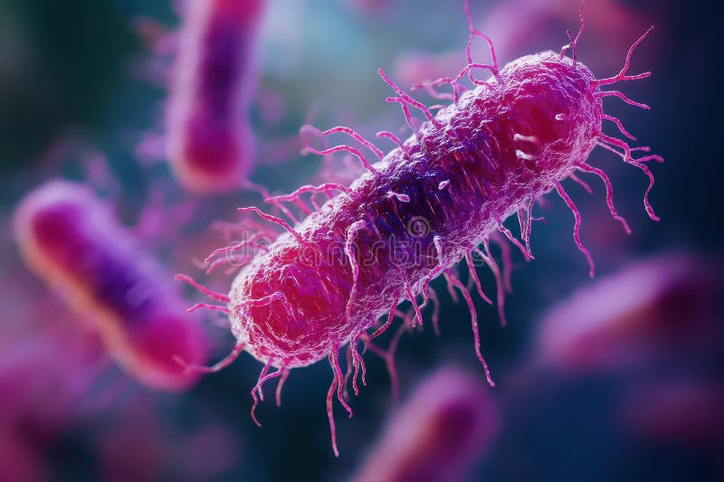 Flagellated Bacteria in Microscopy Stock Image - Image of ecology ...