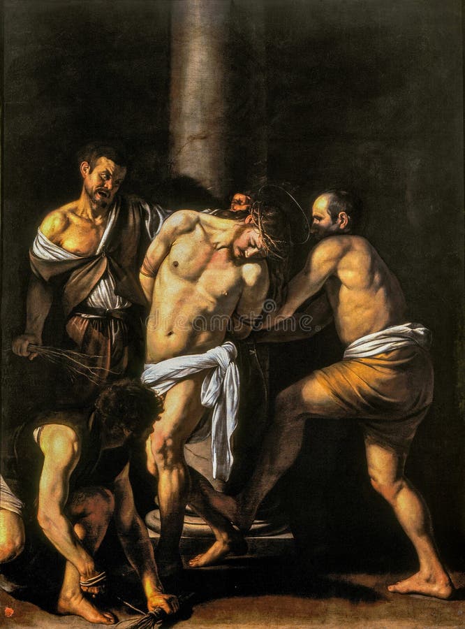 The Flagellation of Christ by Caravaggio Editorial Photo - Image of ...
