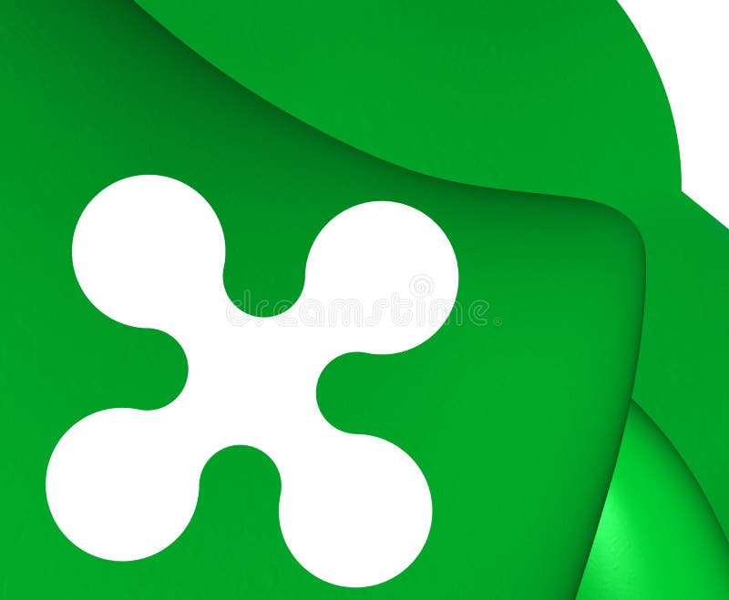 Flagga Av Lombardy, Italien Stock Illustrationer - Illustration av ...