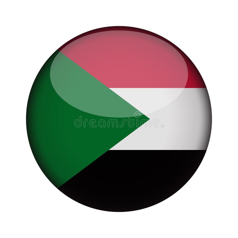 Flagga I Glansig Rund Knapp Av Symbolen Vektor Illustrationer ...