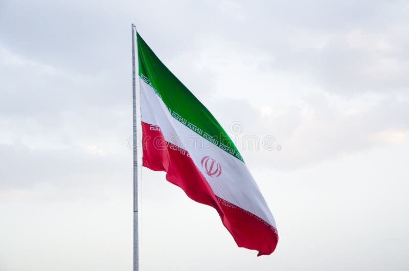 Flagga iran arkivfoto. Bild av östligt, perser, rött - 54049624